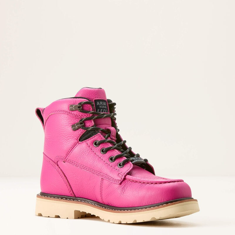 Women's Pink Rebar Lift Work Boot – HerraduraDeOro