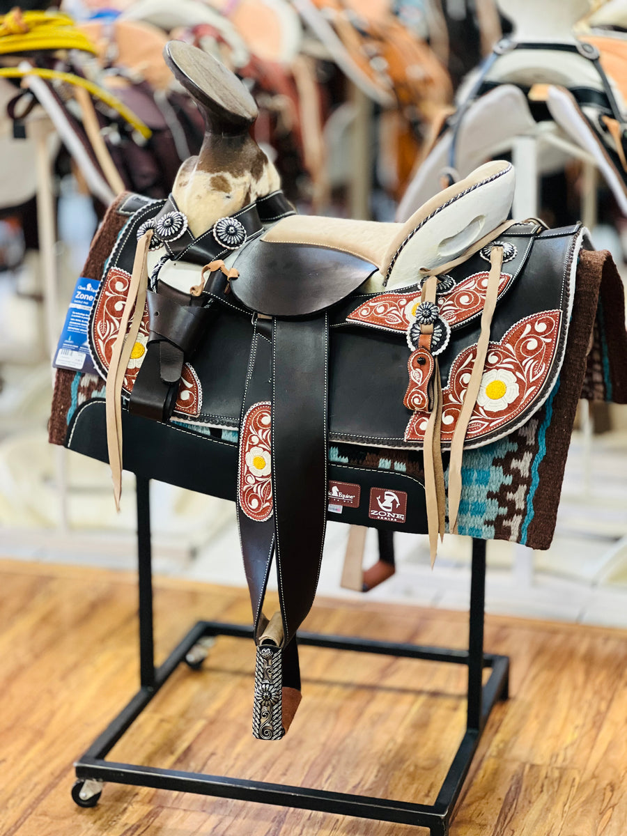 SILLA DE MONTAR PITEADA – HerraduraDeOro