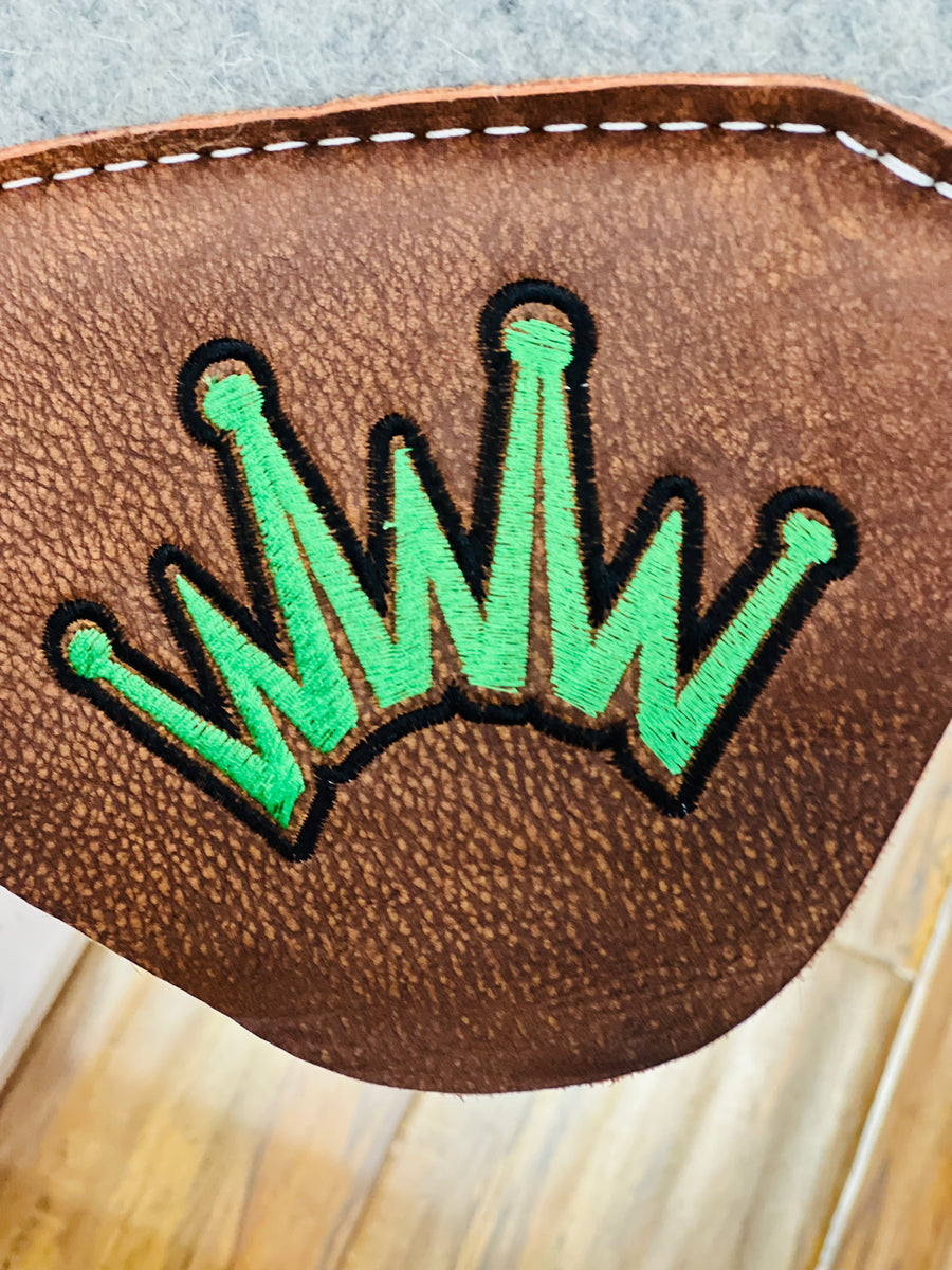 Best Ever Pads Kush 1 Inch Felt Saddle Pad with Brown Wear Leathers ...