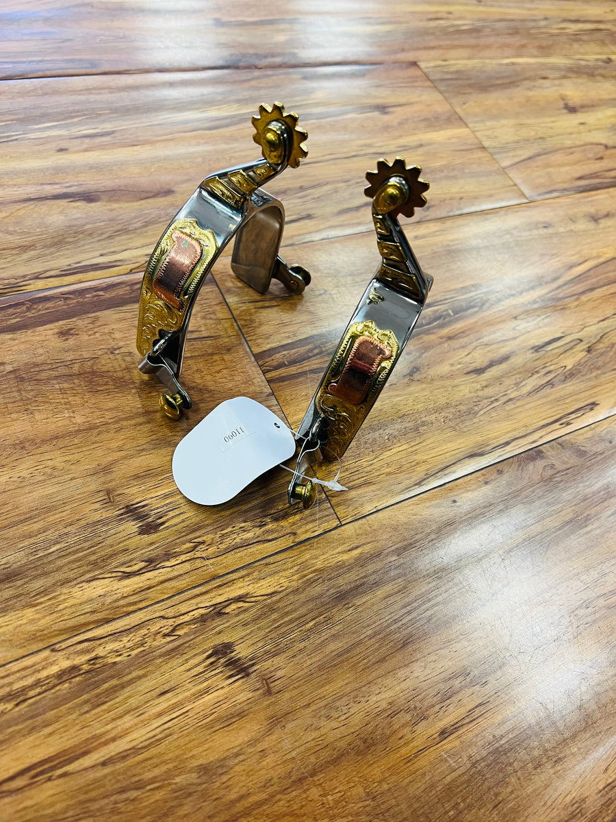 Stainless Steel Roping Spurs – HerraduraDeOro